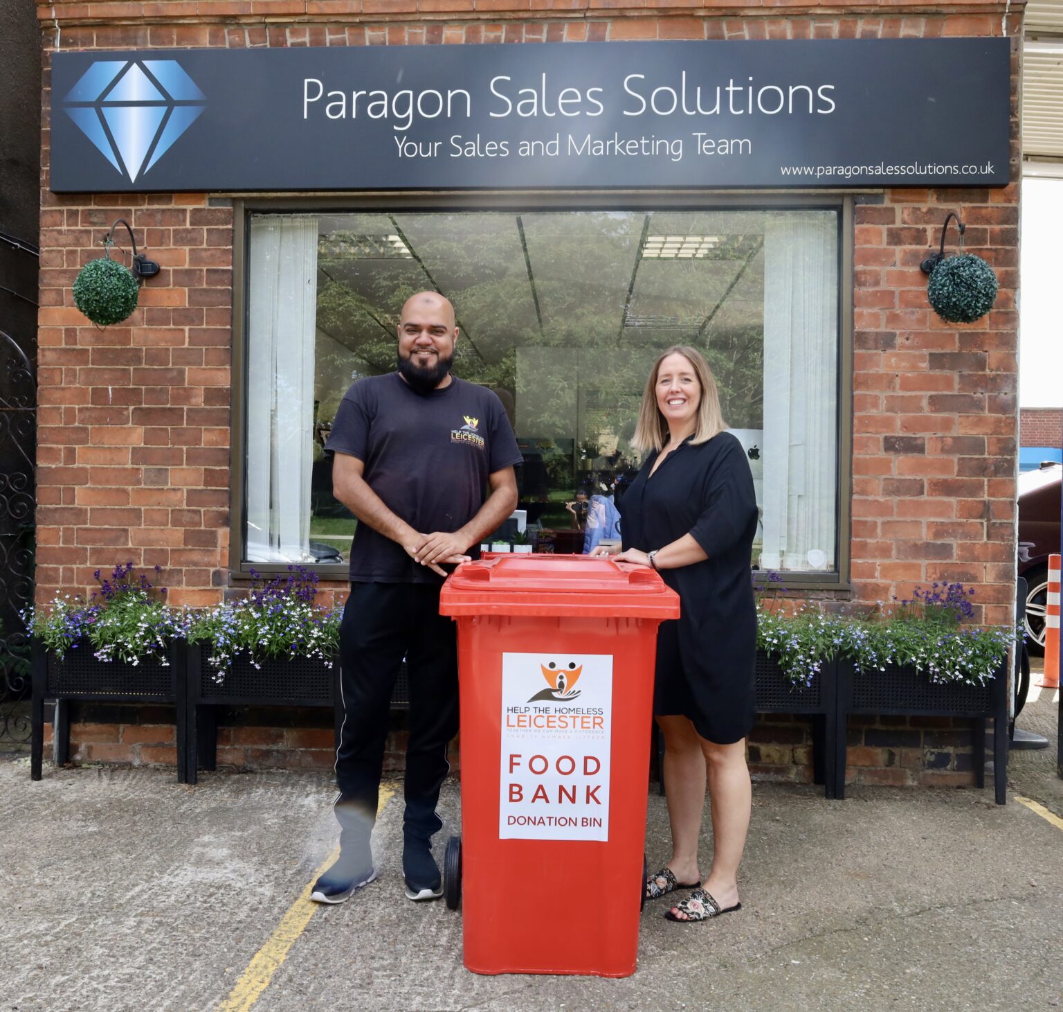 Paragon Sales Solutions Takes on a Help The Homeless Leicester Food ...